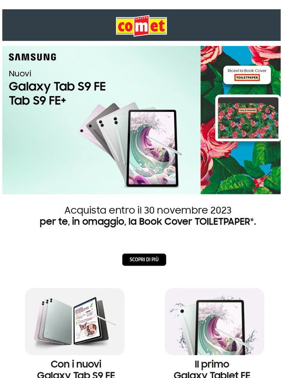 Comet: sono arrivati i nuovi Galaxy Tab S9 FE e FE+ 😀 | Milled