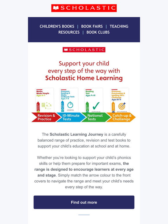 Scholastic: Support your child with Scholastic Home Learning | Milled
