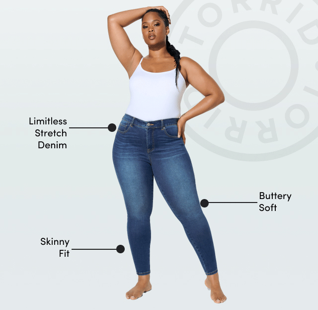 Torrid: NEW Trio Jeans: Stretches up to three sizes! | Milled