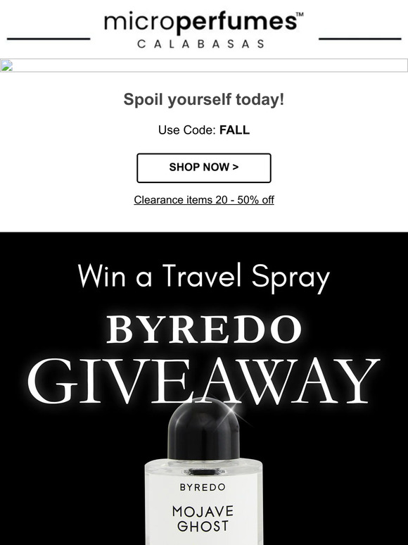 MicroPerfumes: 🍂 TRAVEL 🍂 SPRAY 🍂 CLEARANCE 🍂 ENDS SOON | Milled