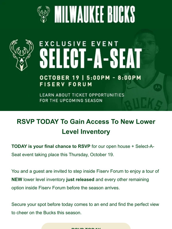 Bucks Pro Shop: See NEW Lower Level Seats + More This Thursday! | Milled