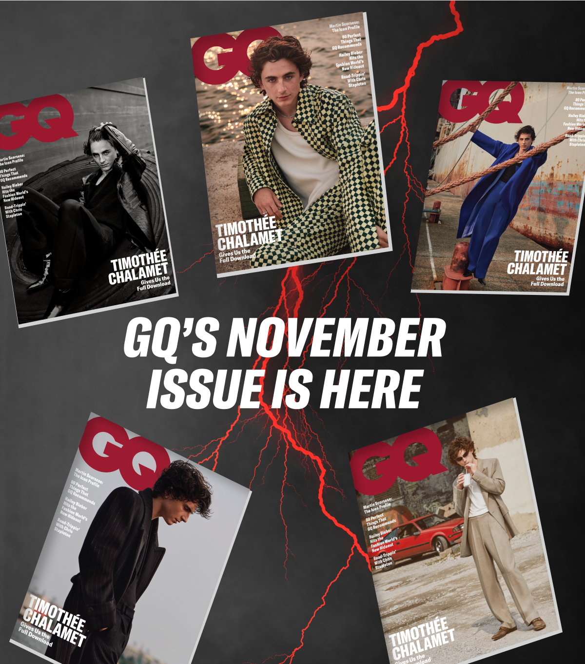 GQ: The November issue featuring Timothée Chalamet is here! | Milled