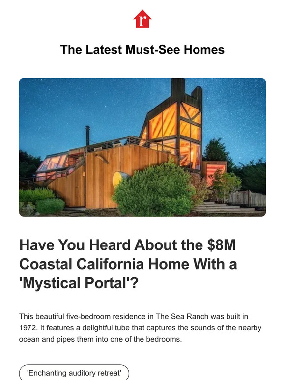 Realtor: A California home with a "mystical portal," the famous "Holdout House" in Florida, a ...