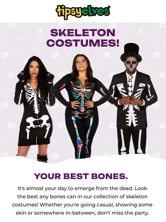 Tipsy Elves: an ALL NEW skeleton costume ☠️ | Milled