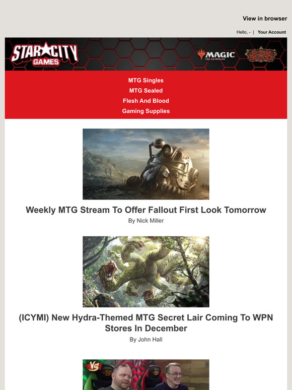 Star City Games: 👀 First look at MTG X Fallout crossover coming ...