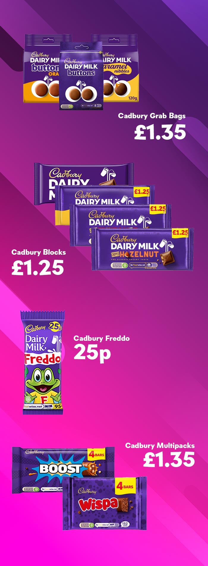 One Pound Sweets: Cadbury Chocolate Restock | Milled