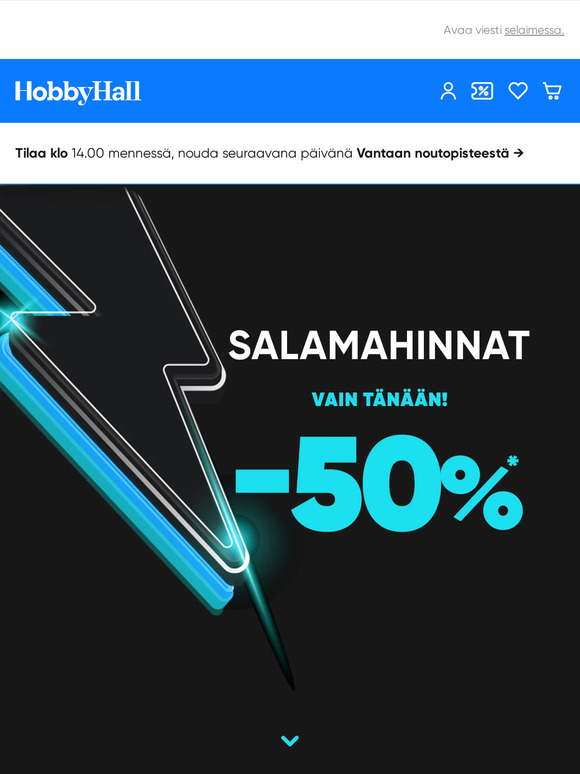 Hobby Hall FI: Salamahinnat⚡️-50% ja enemmän* | Milled