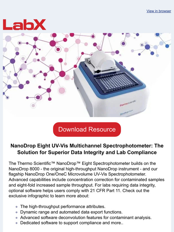 LabX: NanoDrop Eight UV-Vis Multichannel Spectrophotometer: The ...