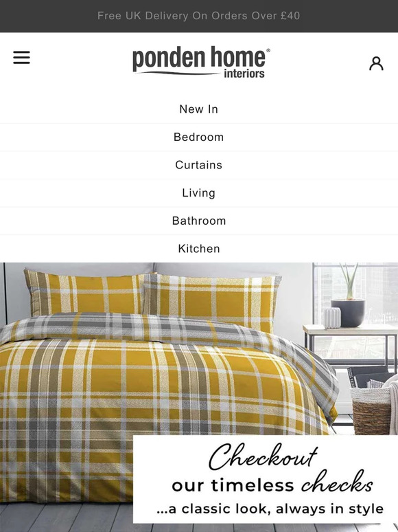 Ponden Home Interiors: ...Timeless Classic Checks! | Milled