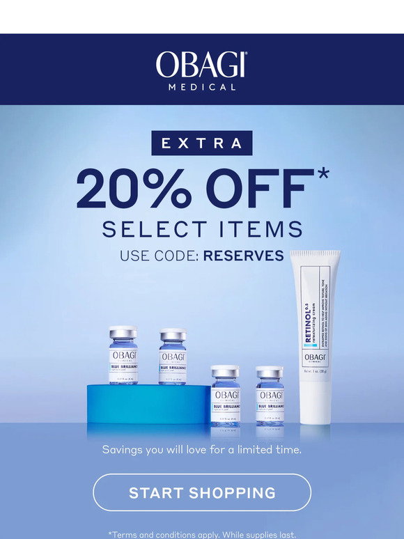 Obagi: Upgrade Your Skincare Collection - 20% Off | Milled