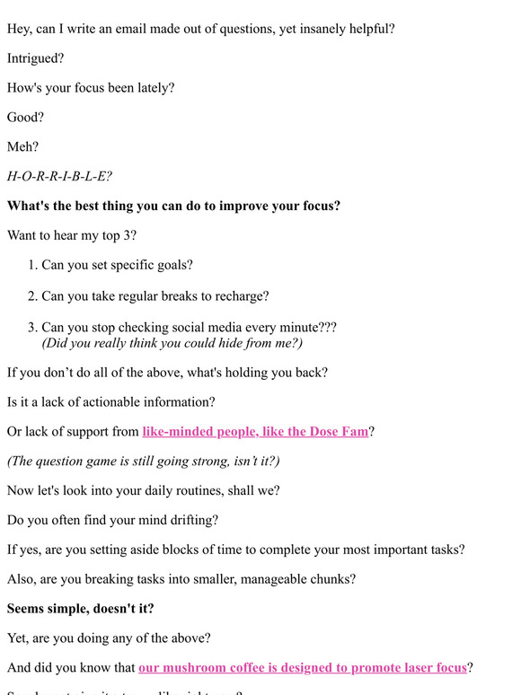 Everyday Dose: Is this the weirdest email … ever? | Milled