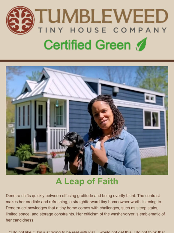 Tumbleweed Tiny House Company: A Leap of Faith | Milled