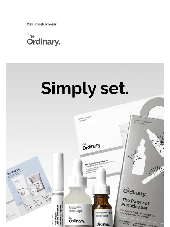 The Ordinary: Introducing sets for every concern. | Milled