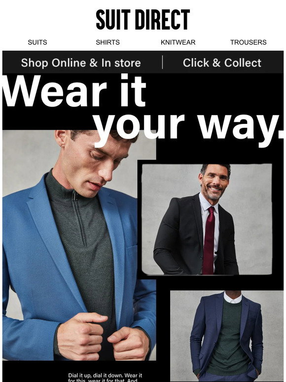 Suit Direct: Wear your suit your way | Milled