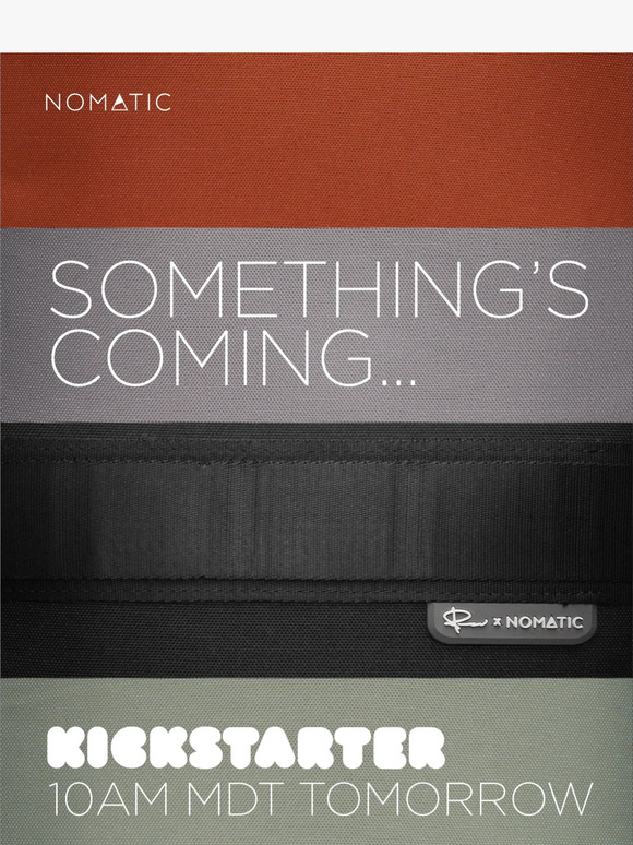 Nomatic: 📸 Tomorrow! Something "Picture-Perfect" Is Coming.. | Milled