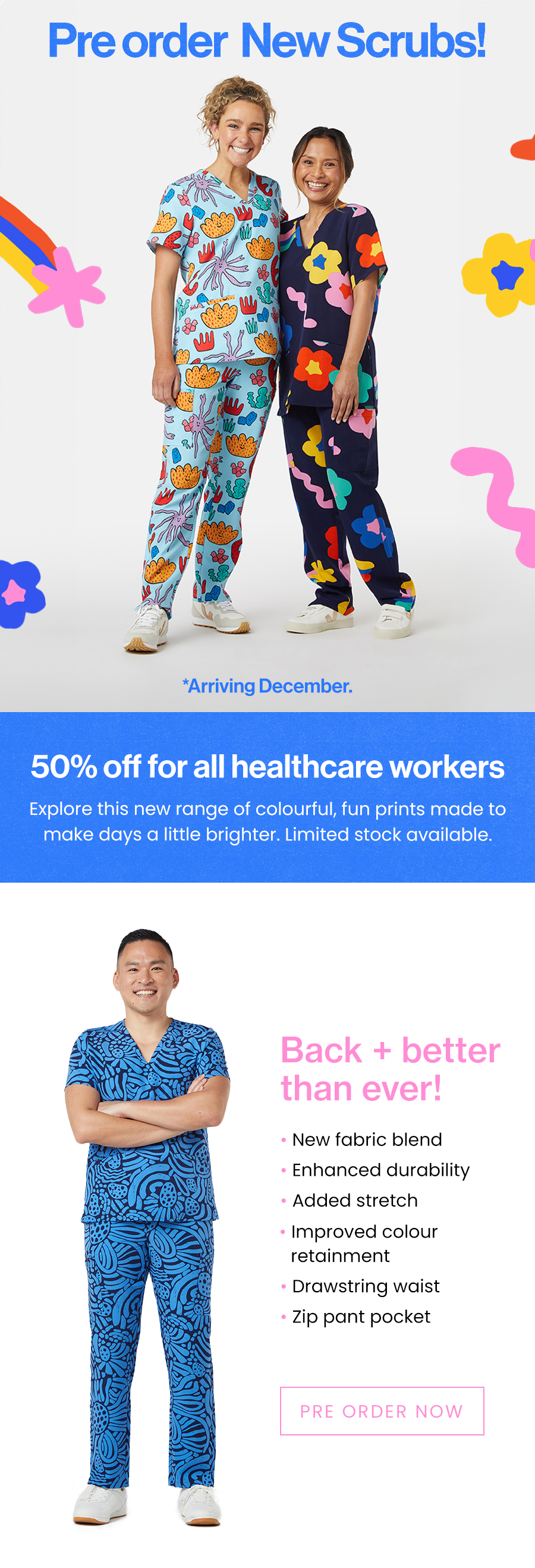 Gorman: Pre order NEW Scrubs 💗 | Milled