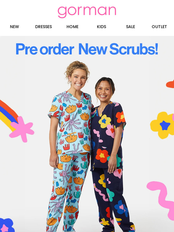 Gorman: Pre order NEW Scrubs 💗 | Milled