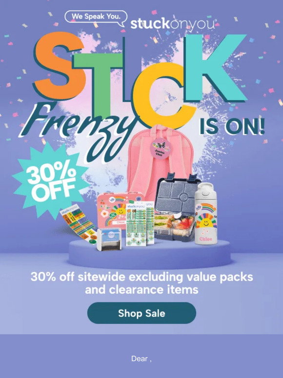 Stuck on You: Stick Frenzy Sale is now ON! | Milled