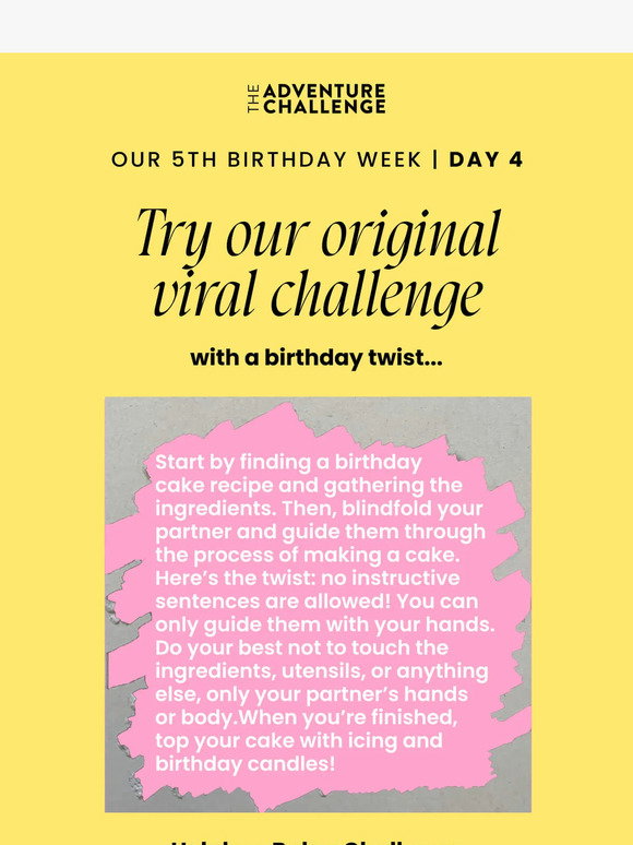 The Adventure Challenge: FREE Viral Challenge Inside | Milled
