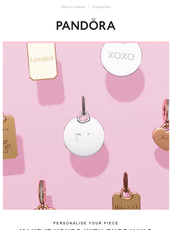 Pandora: Make it yours with engraving | Milled