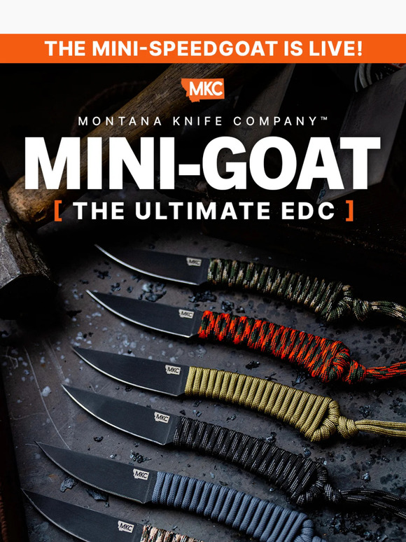 Montana Knife Company: 🚨 The Mini-Speedgoat is LIVE!! 🚨 | Milled