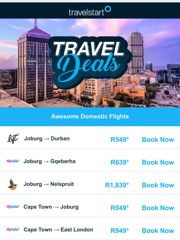 Travelstart: Book a flight & you could WIN a stay!🥳 | Milled