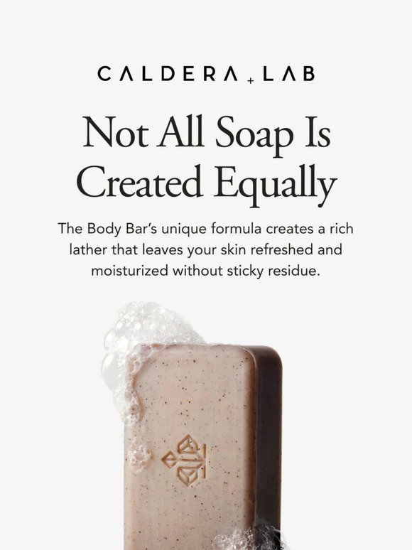 Caldera + Lab: Not Your Average Bar Soap | Milled