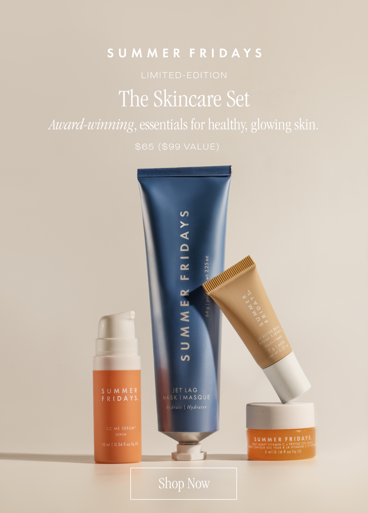 Summer Fridays Limited Edition The Skincare Set Milled