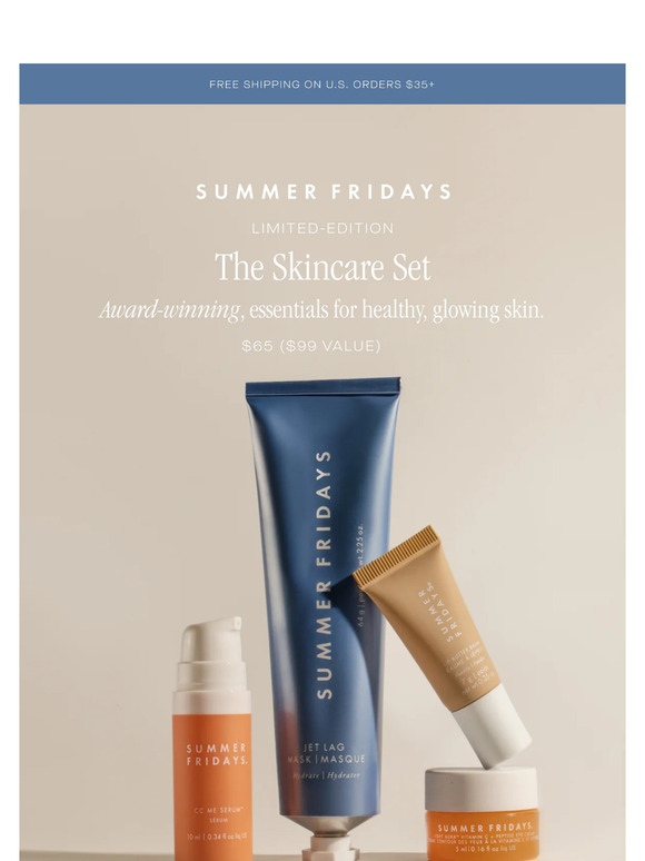 Summer Fridays: Limited-Edition! The Skincare Set | Milled