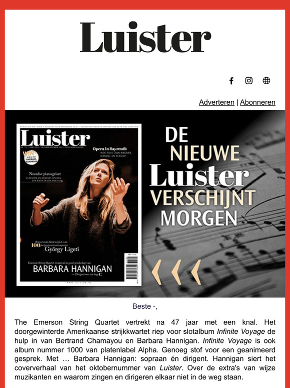 Luister: Ontdek wat u kunt lezen in de nieuwe Luister! | Milled