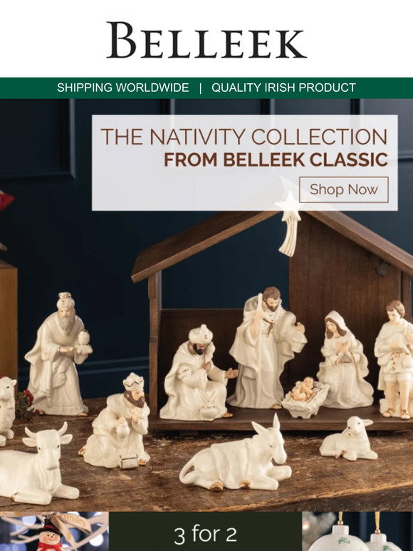Belleek Pottery: The Nativity Collection 🌟 | Milled