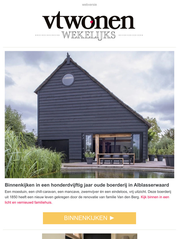 vtwonen : Vergaap je aan boerderij met man cave, zwemvijver en chill ...