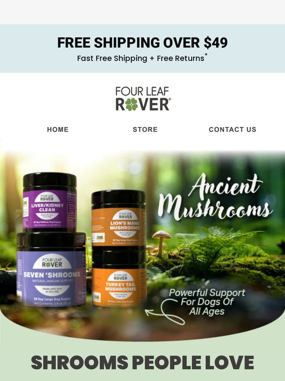 Four Leaf Rover: 🍄 UNDERRATED FOR DOG HEALTH | Milled