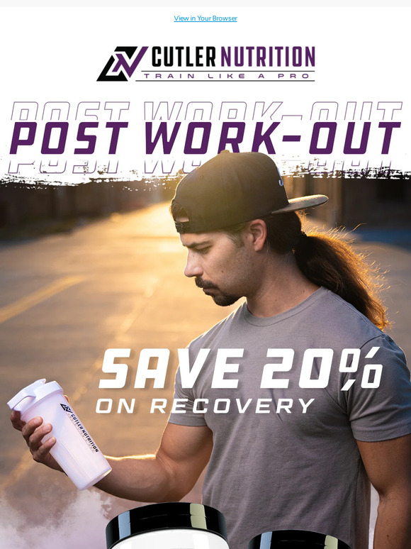 Cutler Nutrition: Recover Stronger: 20% Off Amino Recovery Collection ...