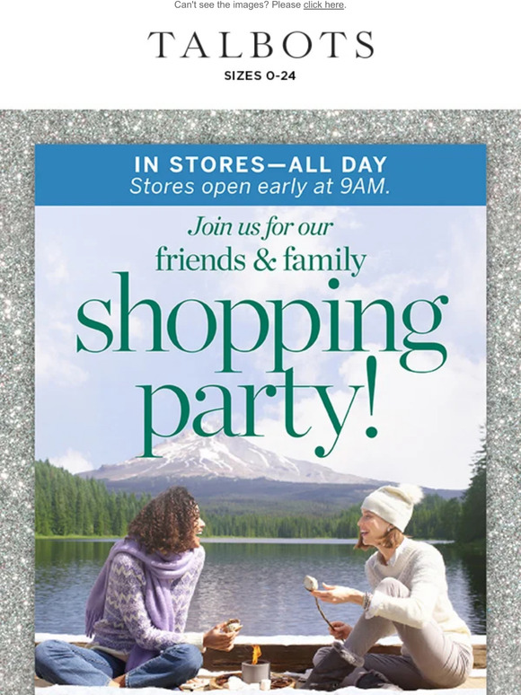 Talbots: PARTY TIME! 30% off entire purchase | Milled