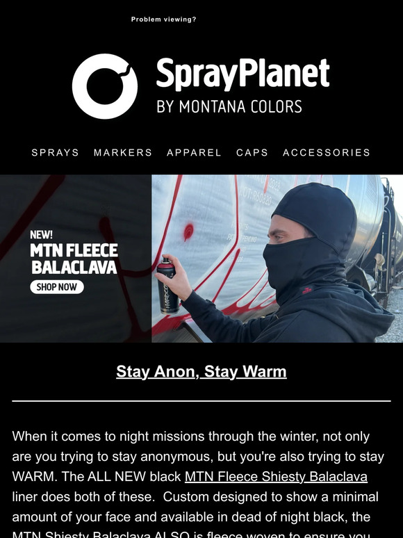 Spray Planet: NEW! MTN Fleece Shiesty (Balaclava) | Milled