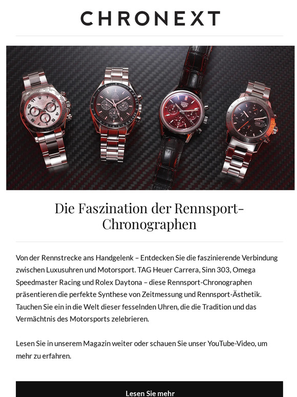CHRONEXT: Die Faszination der Rennsport-Chronographen | Milled