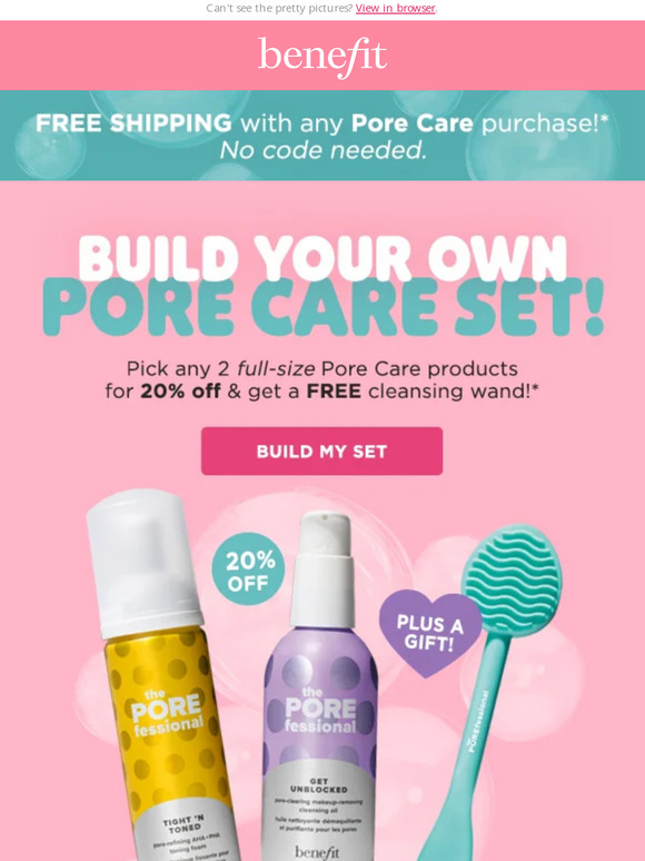 Benefit Cosmetics: Build your own Pore Care set! 🧼 | Milled