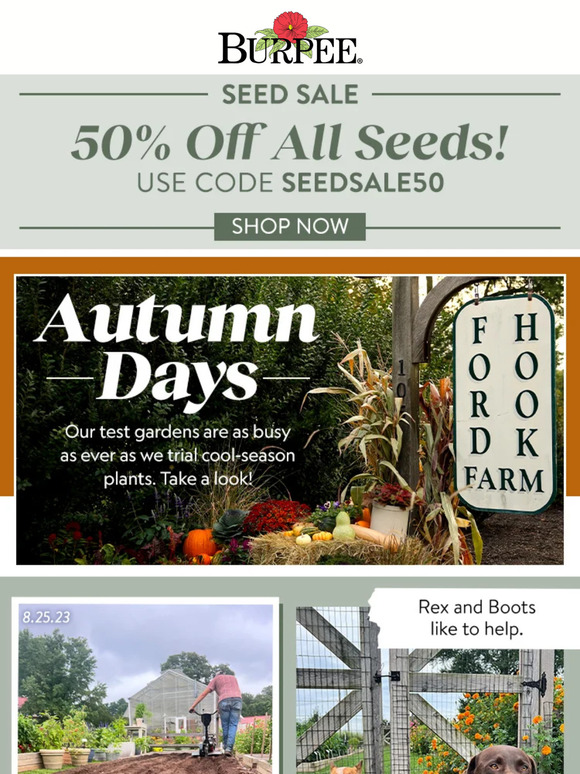 Burpee: Fall at Fordhook Farm | Milled