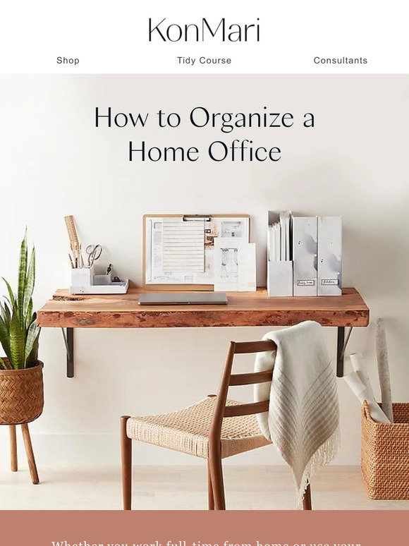KonMari: A Guide to Organizing a Home Office | Milled