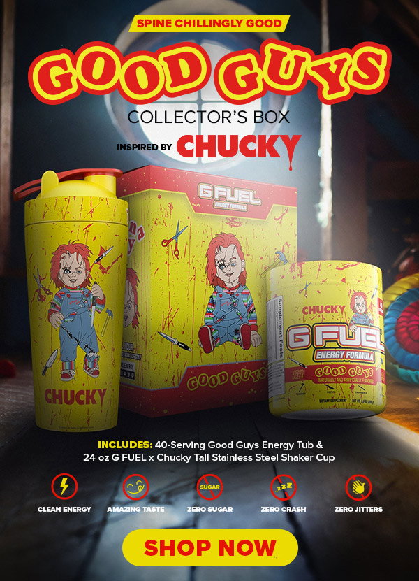 G FUEL: “Chucky” Good Guys Collector's Box is HERE 🔪🩸 Embrace the ...