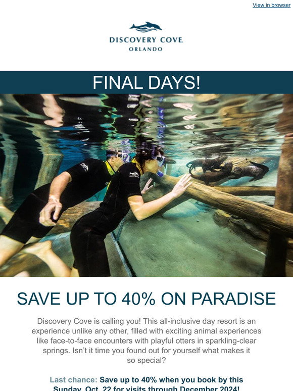 SeaWorld: Ending Soon: Save up to 40% Today! | Milled