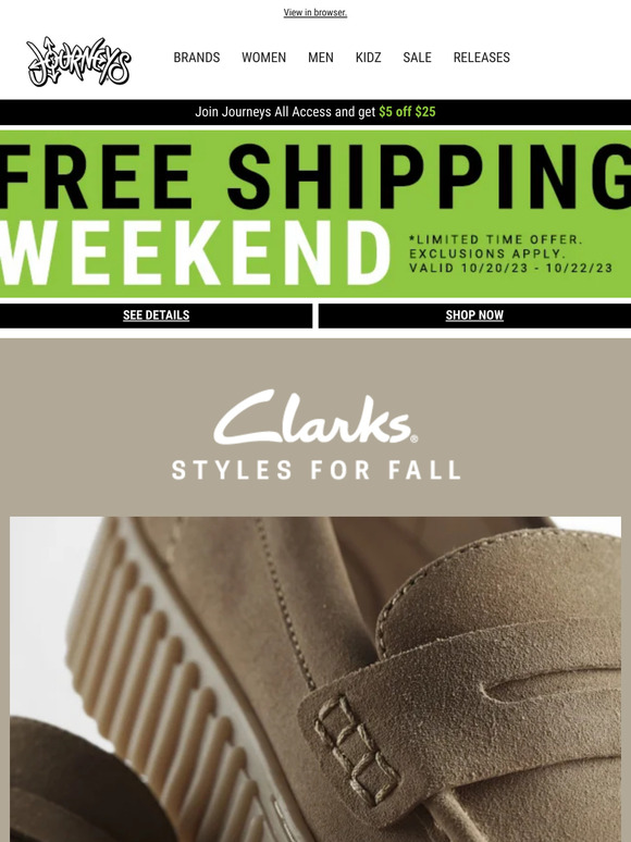 Journeys: Clarks styles for Fall 🍂 | Milled