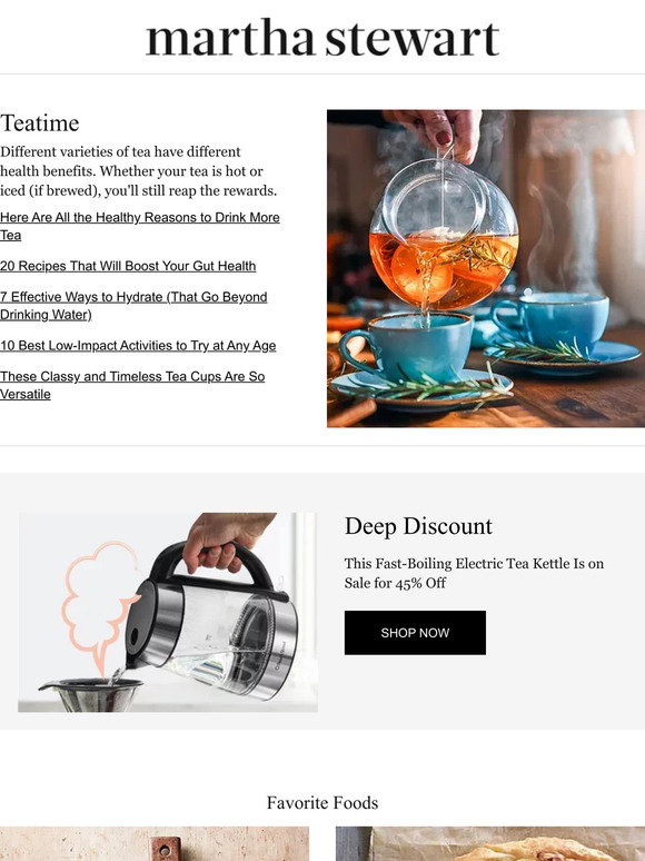 Martha Stewart: Here Are All the Healthy Reasons to Drink More Tea | Milled