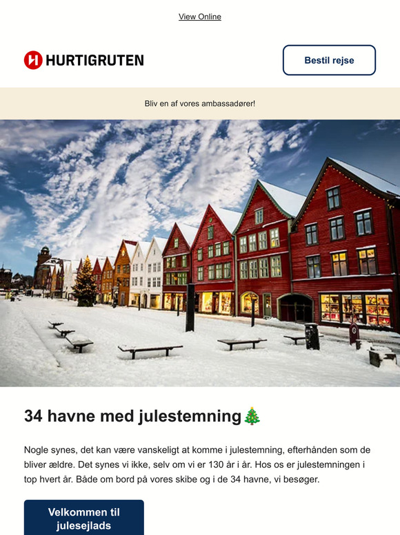 Hurtigruten: Kom i julestemning langs Norges kyst | Milled