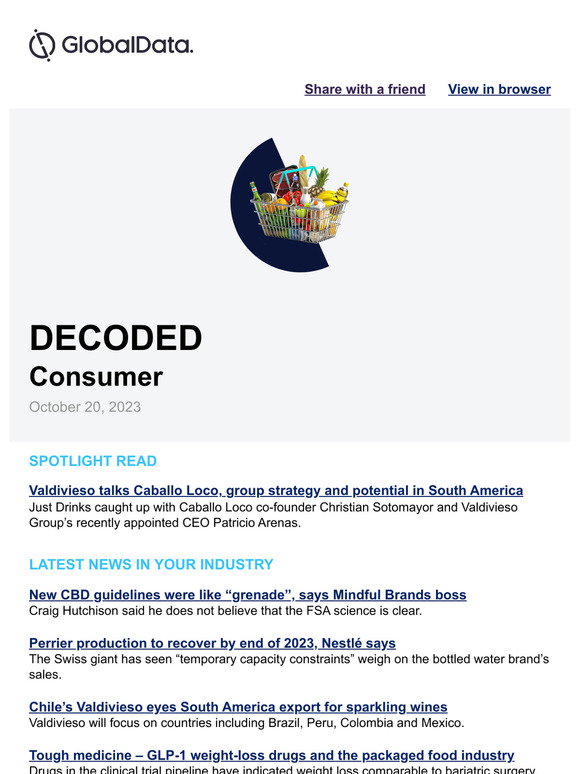 GlobalData: Chile’s Valdivieso looks ahead / GLP-1 drugs in spotlight ...