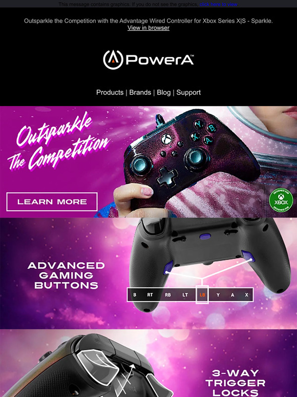 PowerA: Game On in Style: Meet the Stunning Sparkle Controller! | Milled