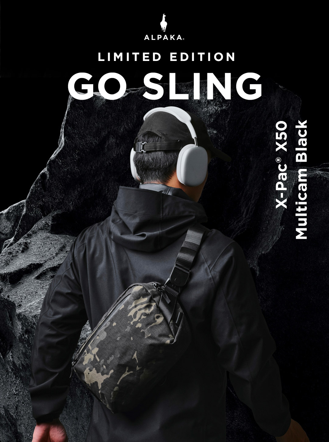 ALPAKA: 🔥 [LIMITED EDITION] Go Sling In Multicam Black X-Pac® X50 | Milled
