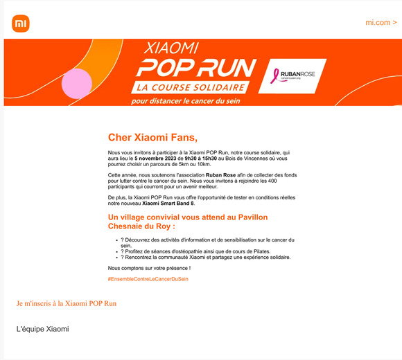 Xiaomi: Le Xiaomi POP Run est de retour ! | Milled