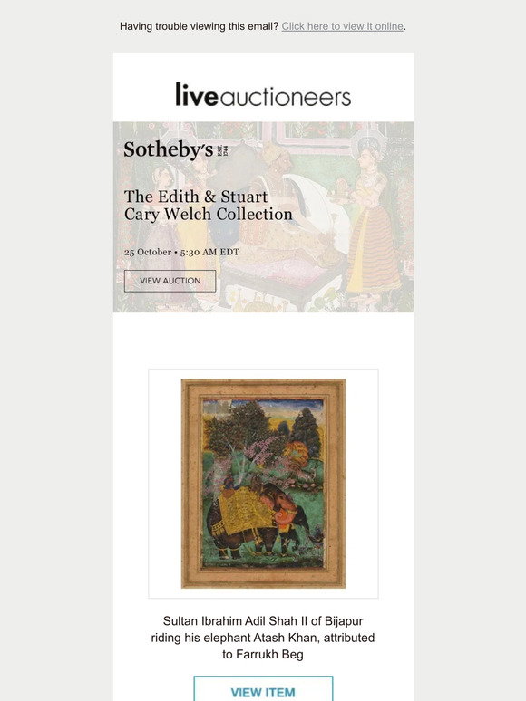 LiveAuctioneers: Sotheby's | The Edith & Stuart Cary Welch Collection ...